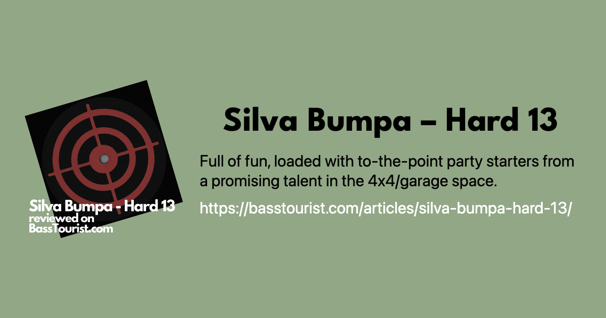 Silva Bumpa - Hard 13 reviewed on BassTourist.com